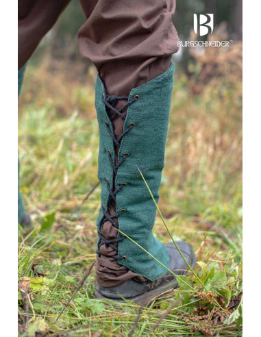 Grebas medievales en algodón Nares, color verde ⚔️ Tienda-Medieval