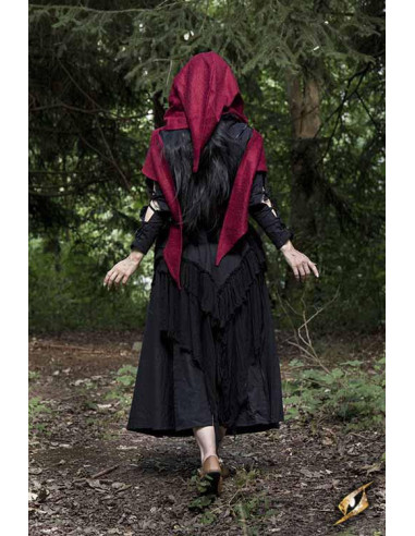 Capucha Altair en color rojo oscuro ⚔️ Tienda-Medieval