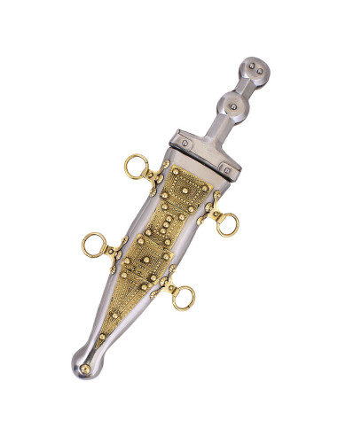Pugio romano siglo I, con detalles de latón ⚔️ Tienda-Medieval