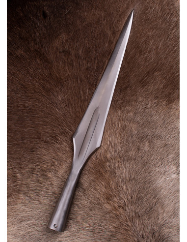 Punta de lanza medieval larga con acanalado, largo 43,5 cm. ⚔️ Tienda ...