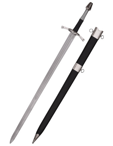 Espada Medieval-Renacimiento larga con anilla y vaina, S. XV ⚔️ Tienda ...