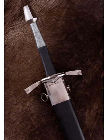 Espada Medieval-Renacimiento larga con anilla y vaina, S. XV ⚔️ Tienda-Medieval