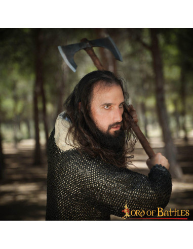 Hacha funcional doble filo con funda ⚔️ Tienda-Medieval