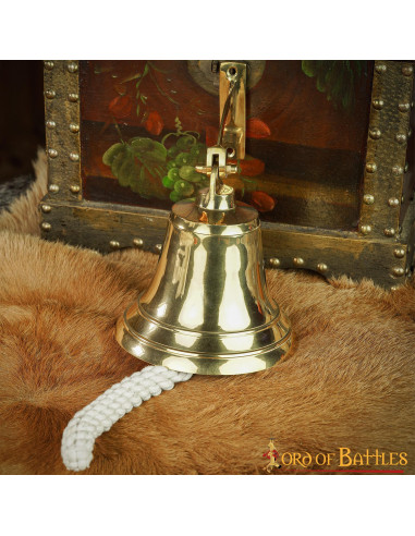 Campana medieval para emergencias hecha en laton macizo ⚔️ Tienda-Medieval