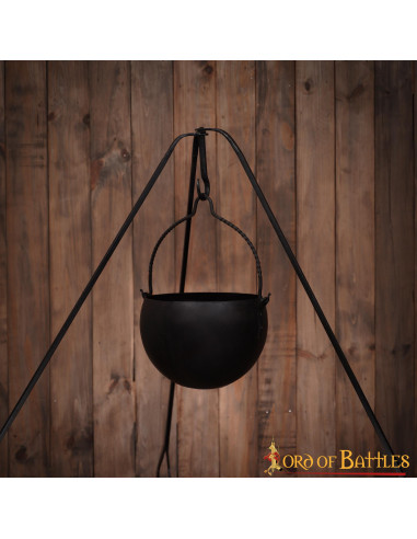Caldero cocina medieval en hierro forjado ⚔️ Tienda Medieval