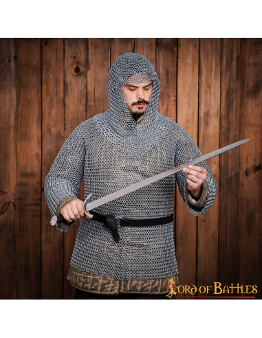 Maliënkolder met beulringen 10 mm. gecoat met zink ⚔️ Tienda Medieval ...