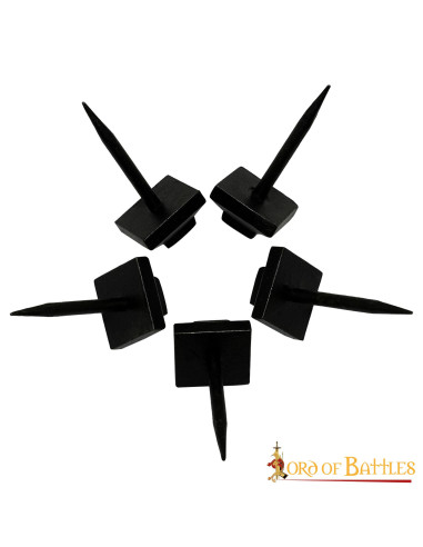 Set 5 clavos medievales forjados (7,4 cm.) ⚔️ Tienda-Medieval