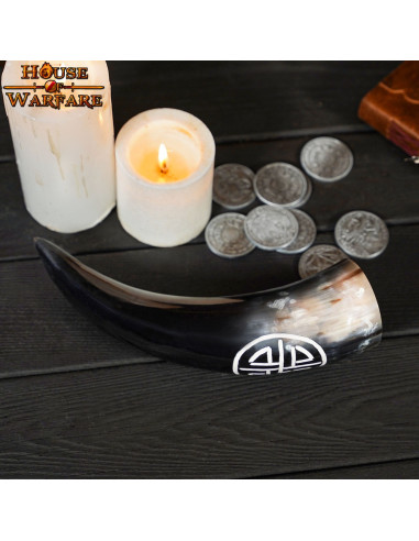 Wikinger-Trinkhorn mit Valknut ⚔️ Tienda-Medieval