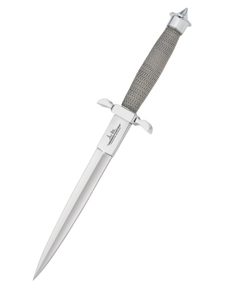 Gil Hibben's Silver Shadow Sharp Dagger, met schede ⚔️ Tienda-Medieval