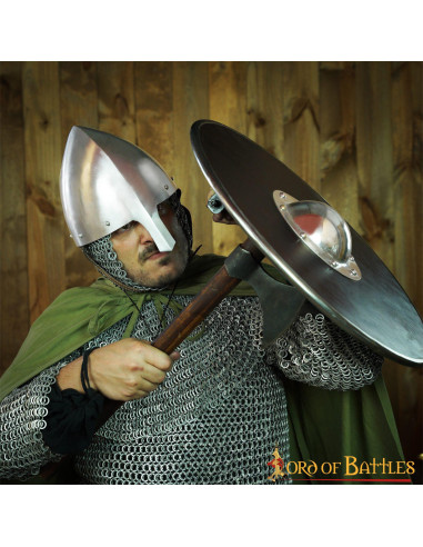 Olmutz Nasenhelm aus dem 11. Jahrhundert mit Lederfutter, 16 g. ⚔️