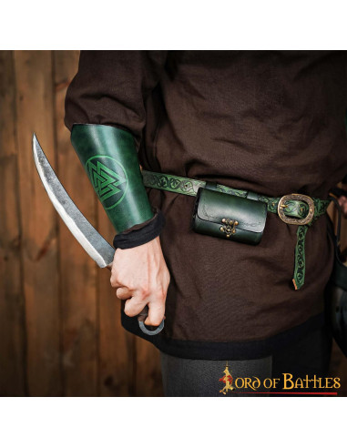 Norse Valknut-armbanden, Death Knot - Groen ⚔️ Tienda-Medieval