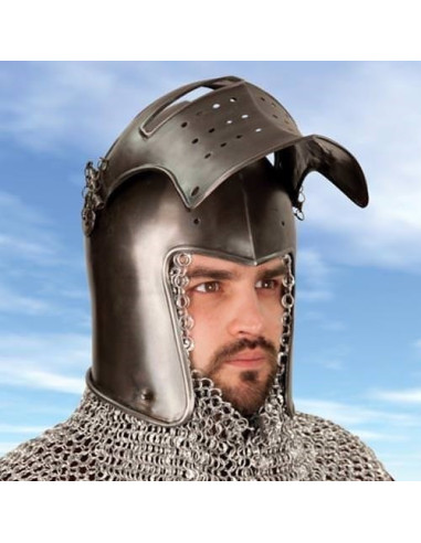 Middeleeuwse bacinet met kijker, S. XV ⚔️ Tienda-Medieval