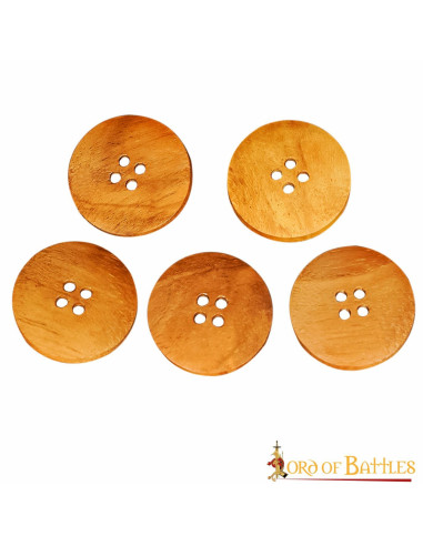 Set van 5 knopen ideaal voor middeleeuwse kleding ⚔️ Tienda-Medieval