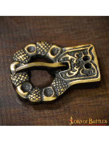 Set van 5 gotische antieke koperen riemgespen ⚔️ Tienda-Medieval