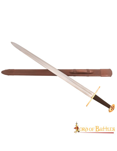 Espada funcional Templaria a una mano con pomo de nuez ⚔️ Tienda-Medieval