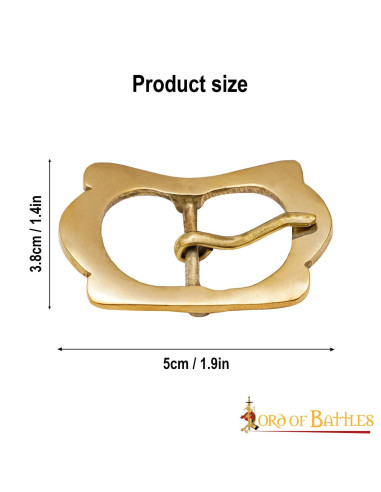 Set van 5 koperen gespen uit de late middeleeuwen ⚔️ Tienda-Medieval