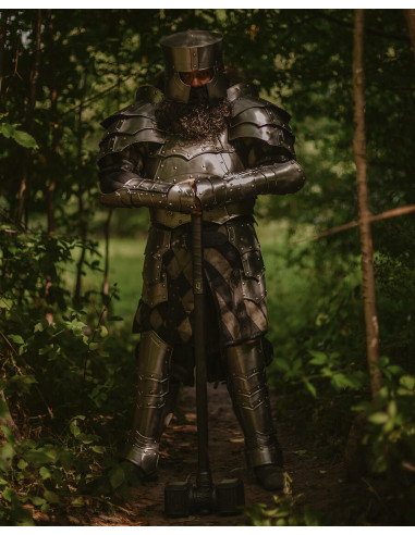 Grebas medievales en acero ennegrecido. modelo Vladimir ⚔️ Tienda-Medieval