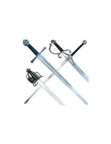 Espadas de entrenamiento funcionales para recreaciones - Tienda Medieval